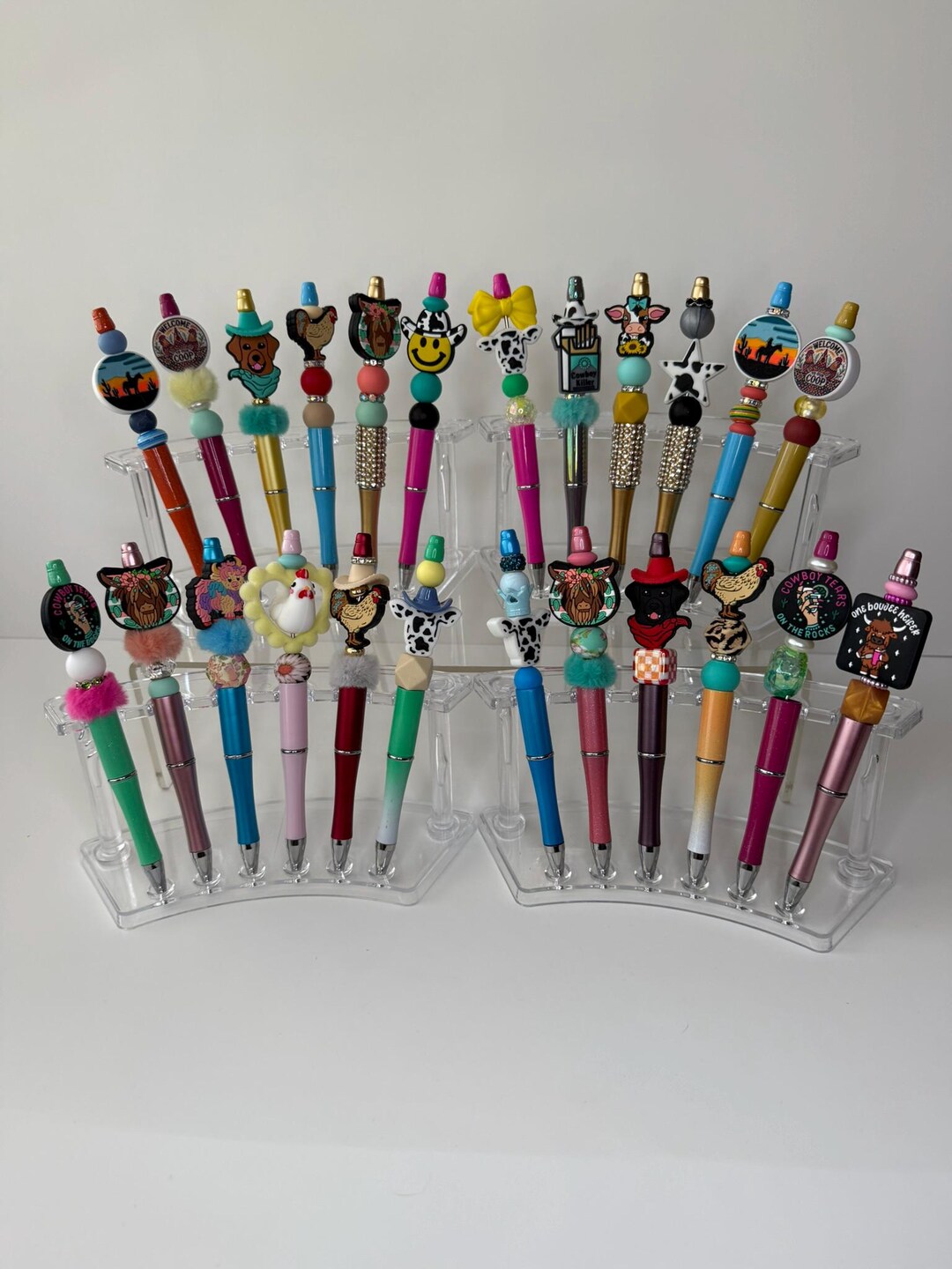 Western Country Handmade Beaded Pens, Cow Pens, Chicken Pens, Country ...