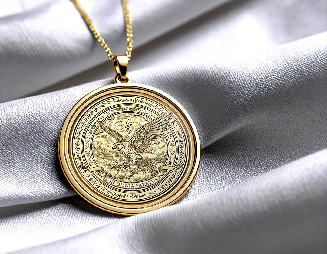 In Omnia Paratus : Latin Motto Jewelry , the Eagle of Readiness, Mythic ...