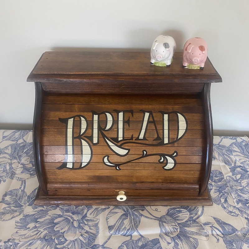 Wooden Bread Box - Etsy
