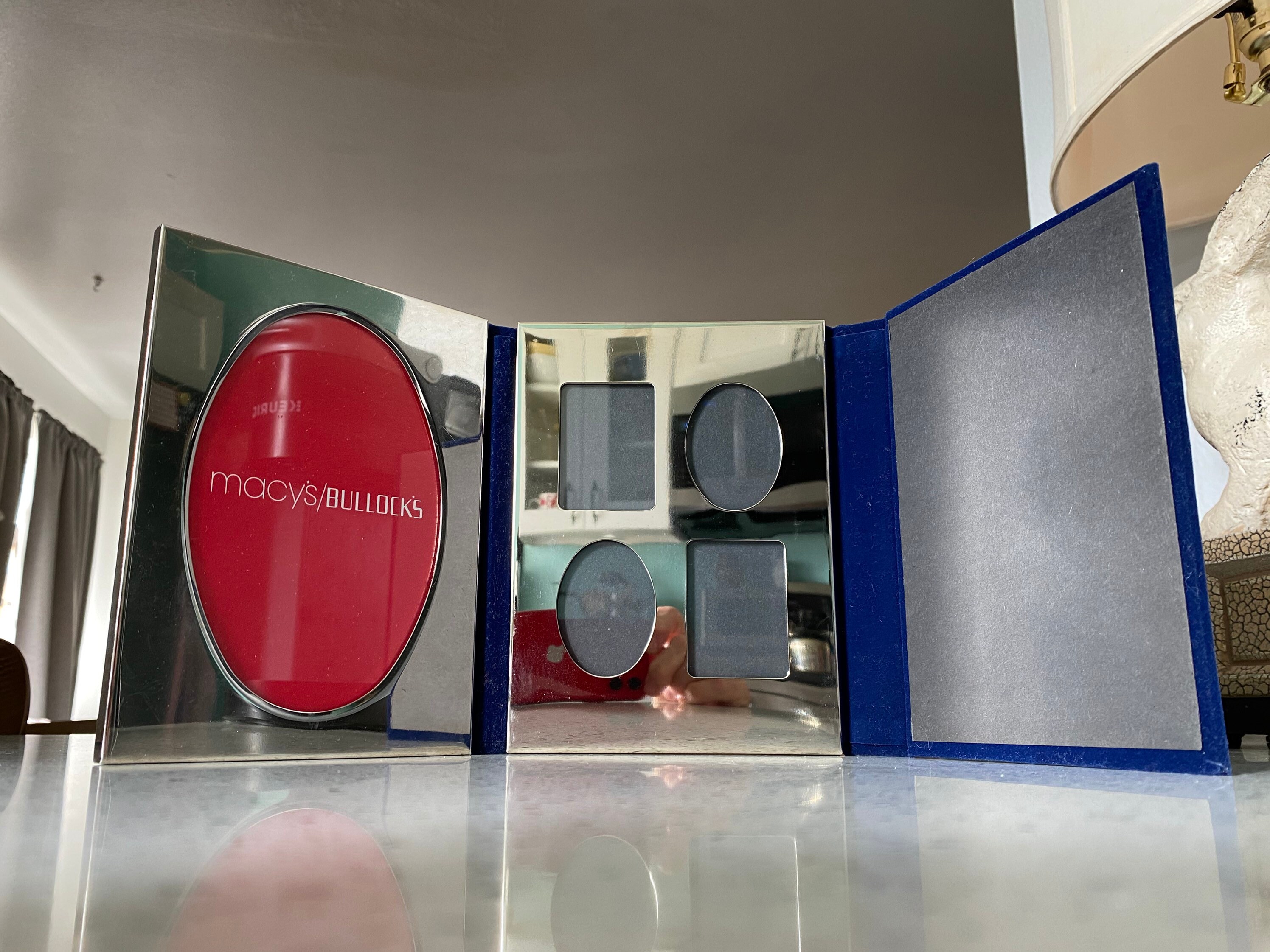 Tri Fold Silver Picture Frame - Etsy