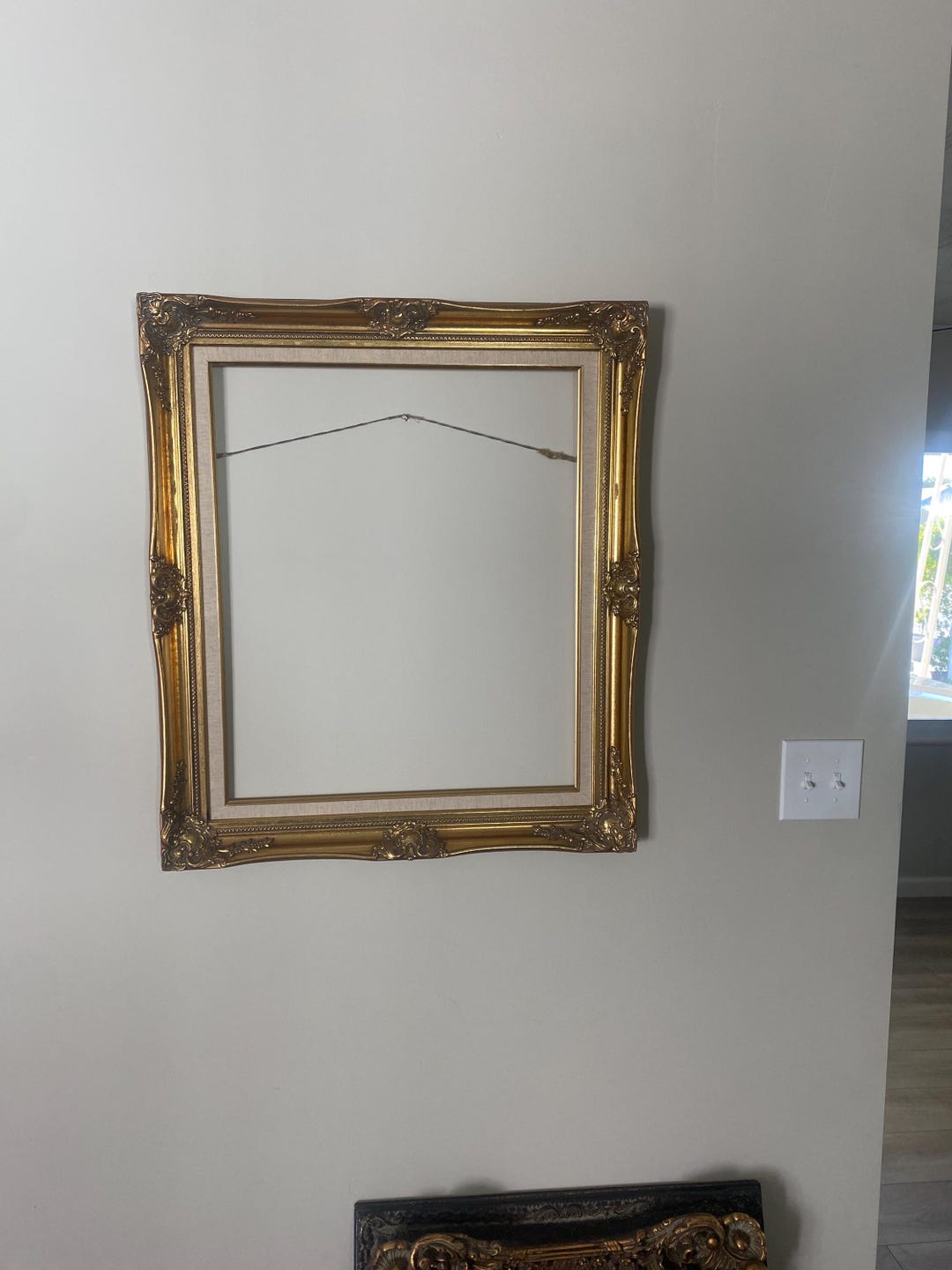 Ornate Baroque Gilt Open Wood Frame - Large Empty Gold Frame - Etsy