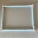 Baroque Open Wood Frame Aqua & White Photo Prop Empty - Etsy