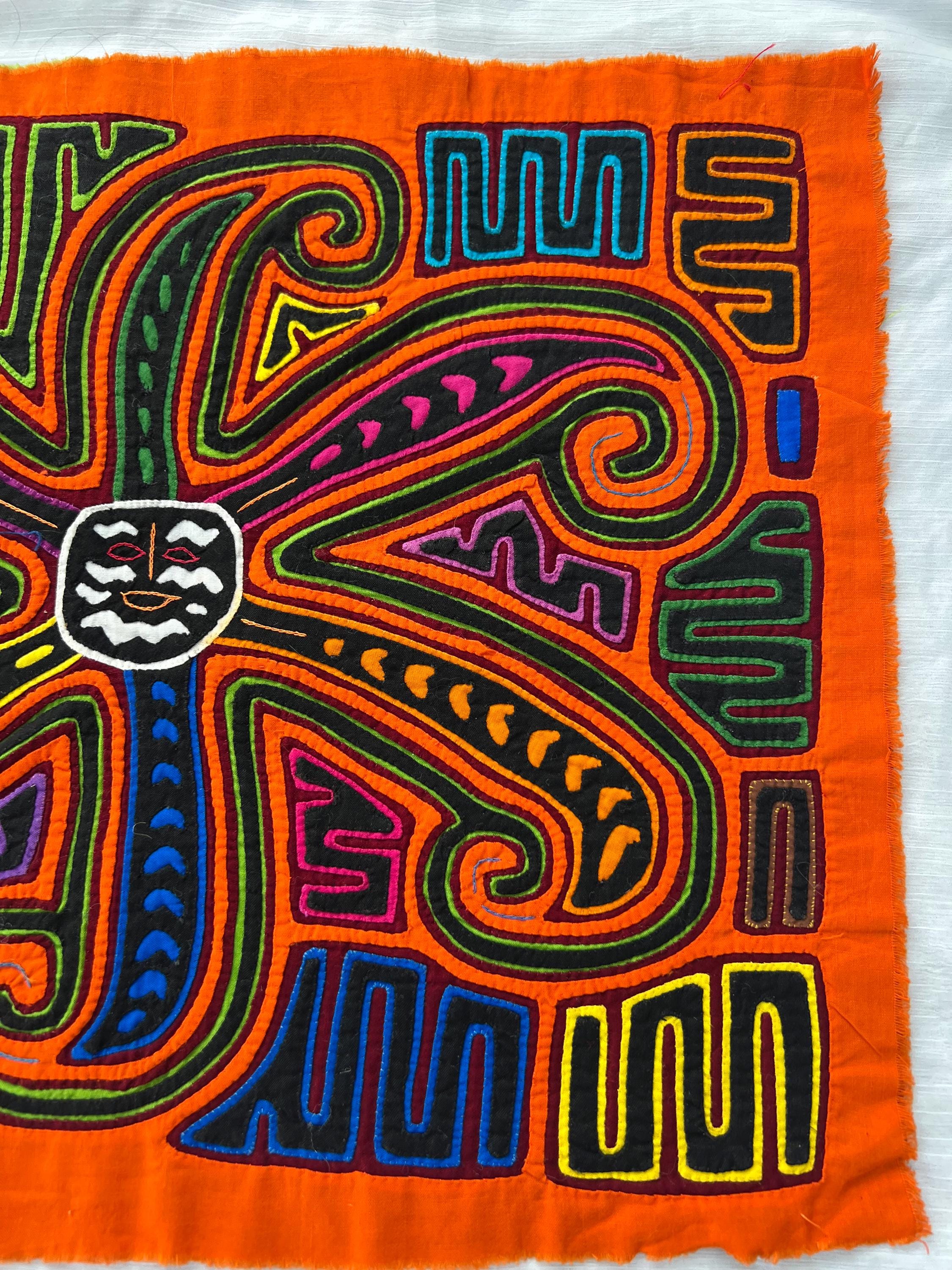 Vintage Guna Mola Textile Panel: Handcrafted Reverse Appliqué, Panama ...