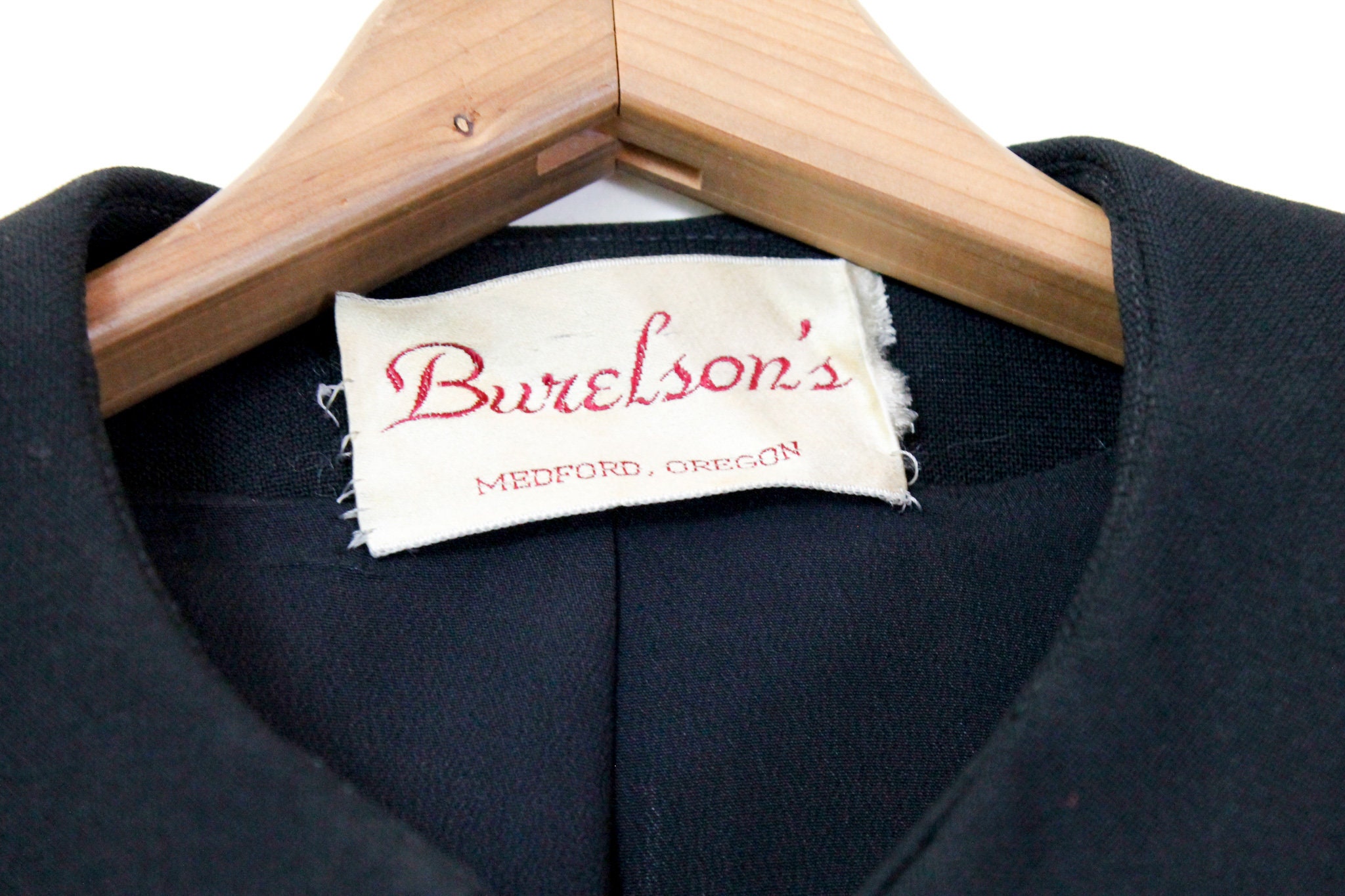 Wit and Wisdom // 1950s black wool New Look suit jacket by Moordale Md Lg