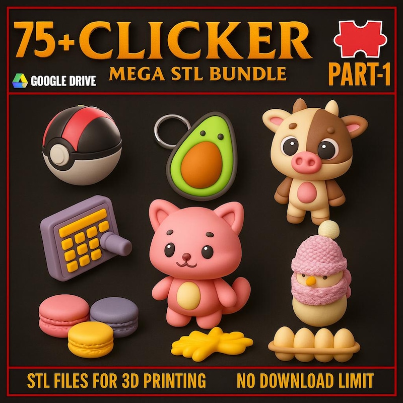 Clicker Pack Stl - Etsy