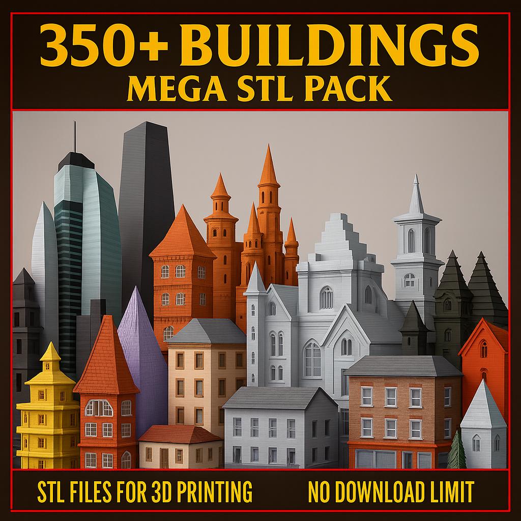 3D Printable Buildings: 350+ Mega STL Pack (instant Download) - Etsy