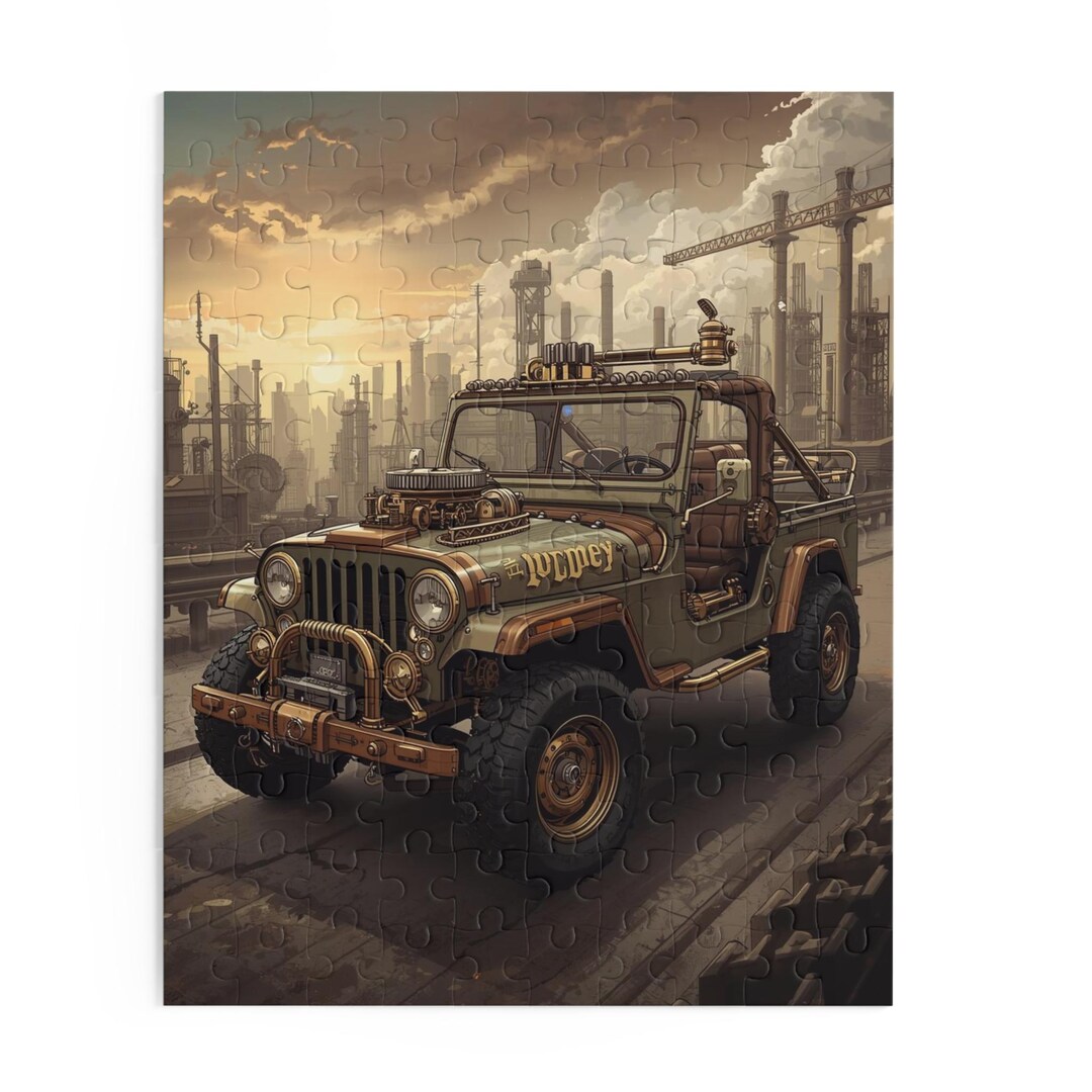 Steampunk Jeep Puzzle - Etsy