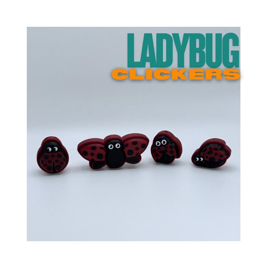 Ladybug Clickers — 3D Printed Fidget Clickers - Etsy