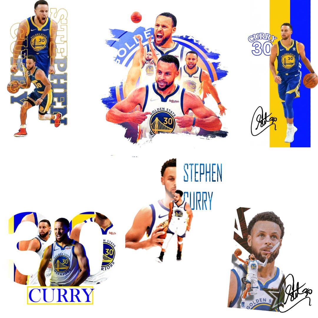Stephen Curry PNG Bundle, NBA Basketball Art, Golden State Warriors ...