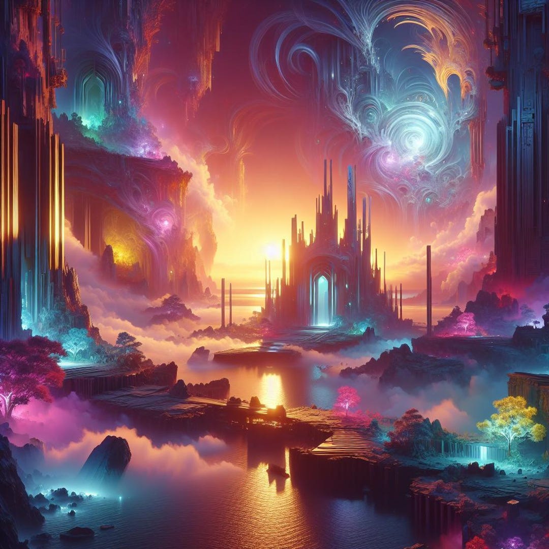 Enchanted Peaks of Aetherfall - Etsy