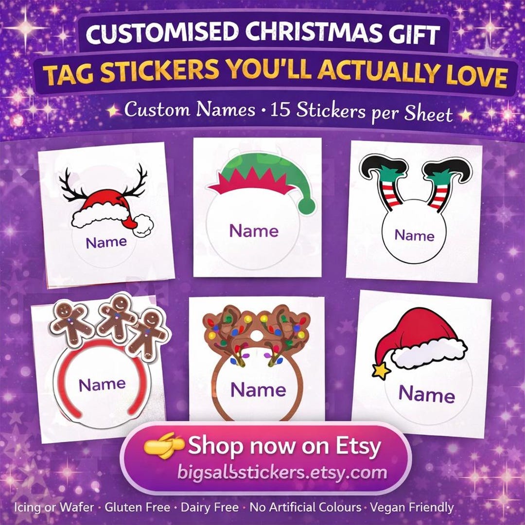 Customised Christmas Gift Tags! MEGA BUNDLE! - Etsy