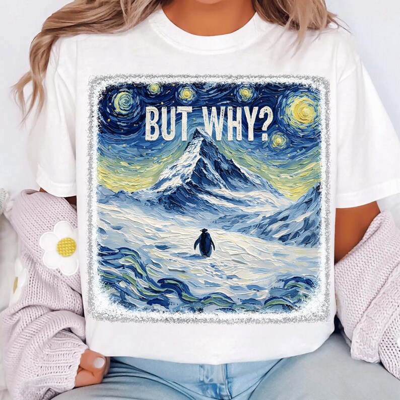 Vintage Nihilist Penguin PNG, but Why Meme Retro Snow Art Digital ...