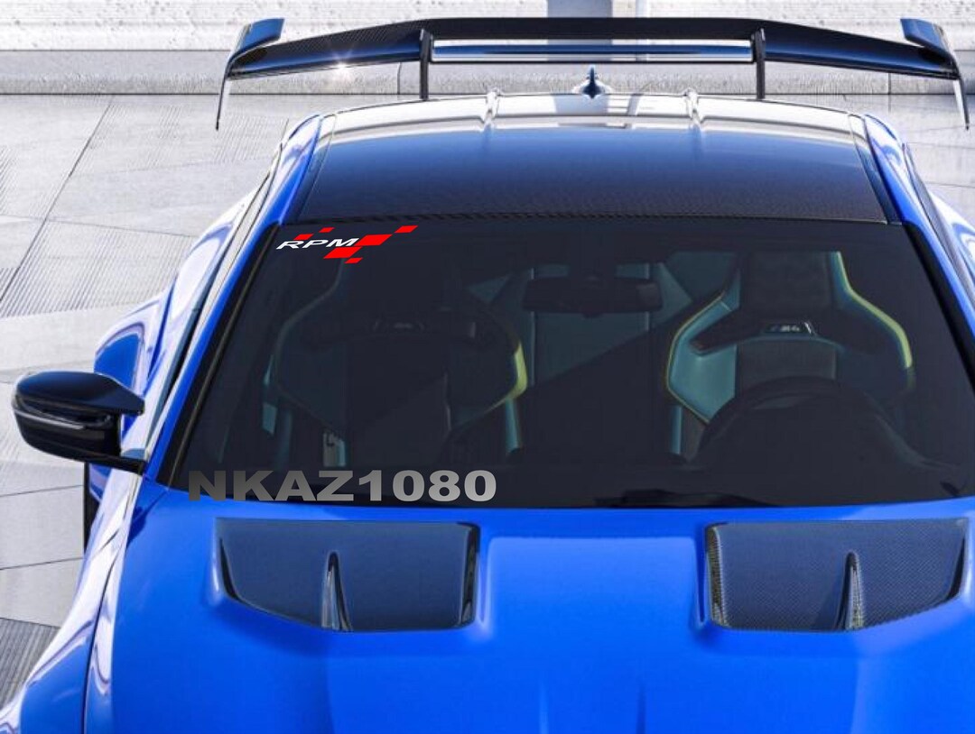 RPM Windshield Decal Sticker Sport Racing Performance Motorsport Car ...