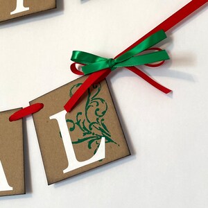 Feliz Natal Banner - Portuguese Merry Christmas Mantle Garland ...