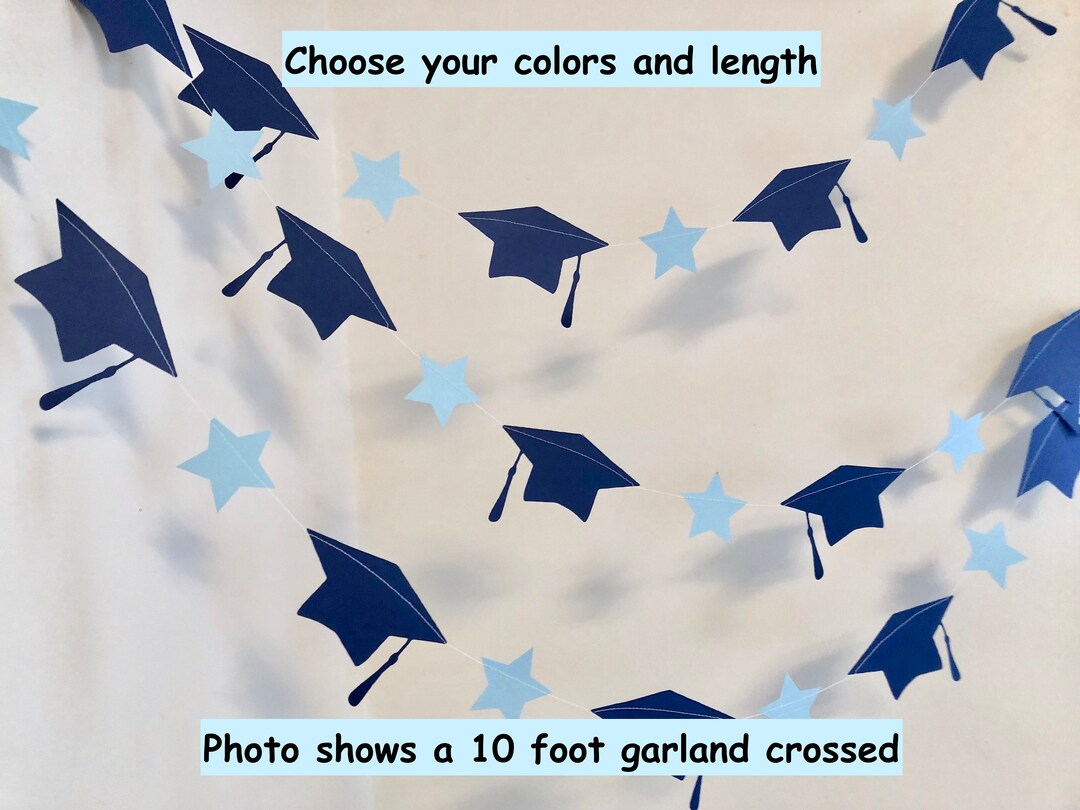 Graduation Cap Banner - Graduation Party Decorations - Graduation Cake ...