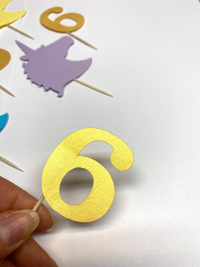 Unicorn Birthday Cupcake Toppers Magical Unicorn Decoration - Etsy