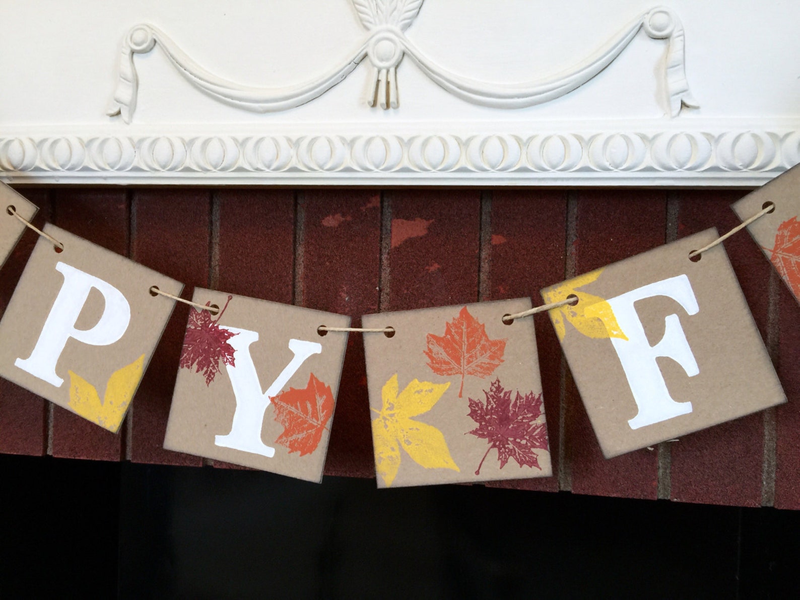Fall Decorations Happy Fall Banner Thanksgiving Decor | Etsy