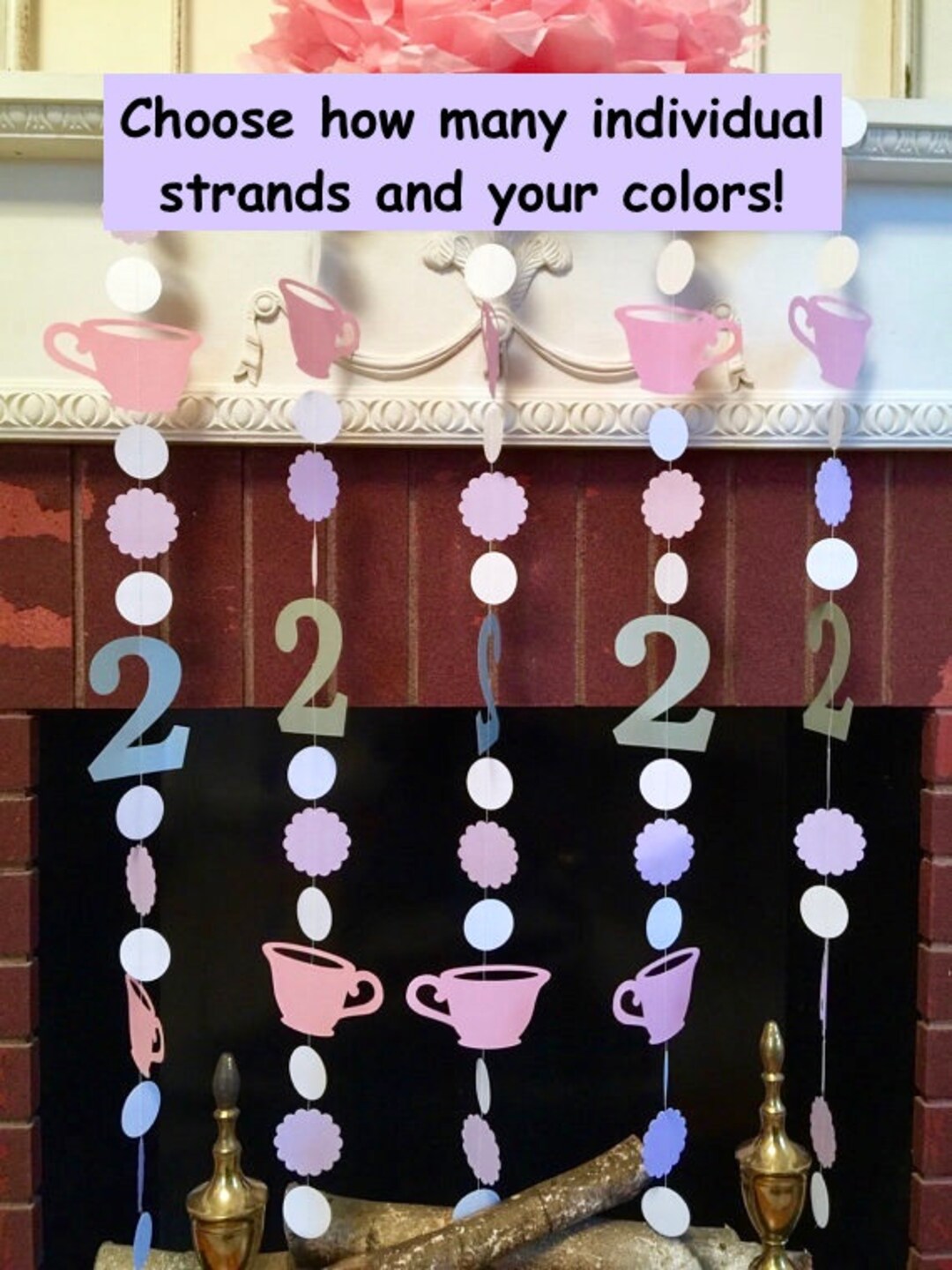 Tea for TWO Birthday Decorations - Tea Party 1st Birthday Garland - Tea ...
