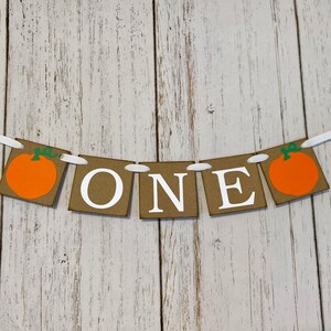 Pumpkin Photo Banner- ONE High Chair Banner- Little Pumpkin First ...