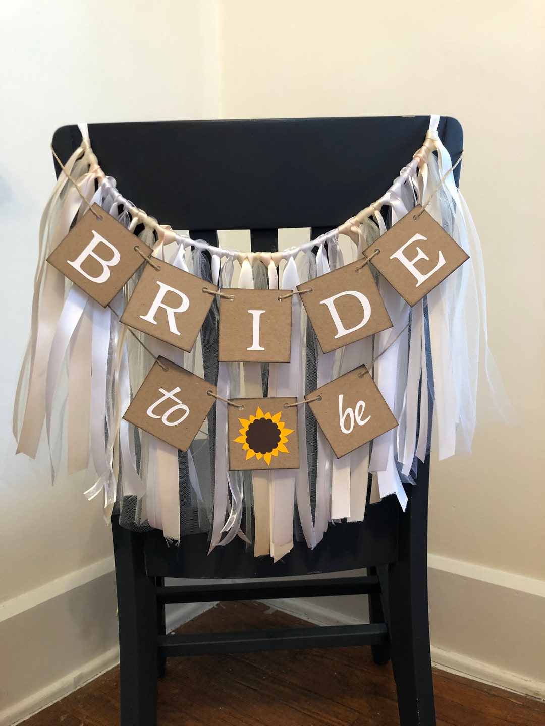 Sunflower Bride to Be Chair Banner: Bridal Shower Decor - Etsy