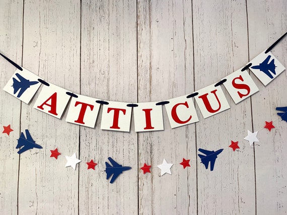 Military Jet Baby Shower Decorations Custom Jet Birthday - Etsy