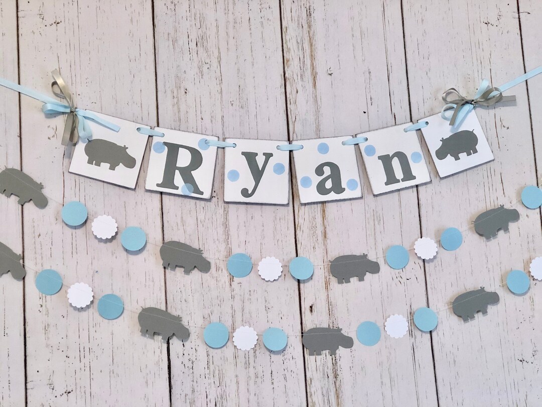 Hippo Baby Shower Decorations Girl , Hippo 1st Birthday Decorations ...