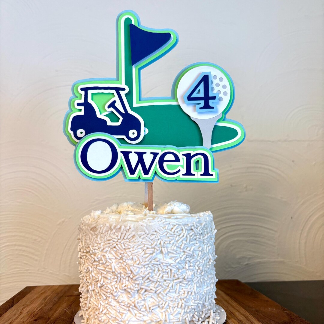 Personalized Hole in ONE 1st Birthday- Mastered 1st Year Themed Cake ...