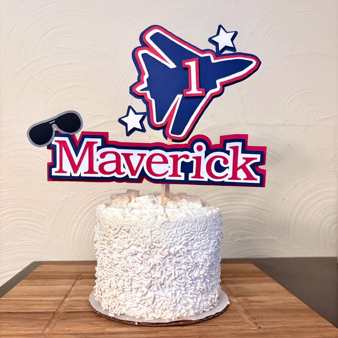Personalized Military Jet Cake Topper: Aviator Birthday Party Decor - Etsy