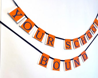 COLLEGE BOUND Banner Personalized University College Name Banner Custom ...