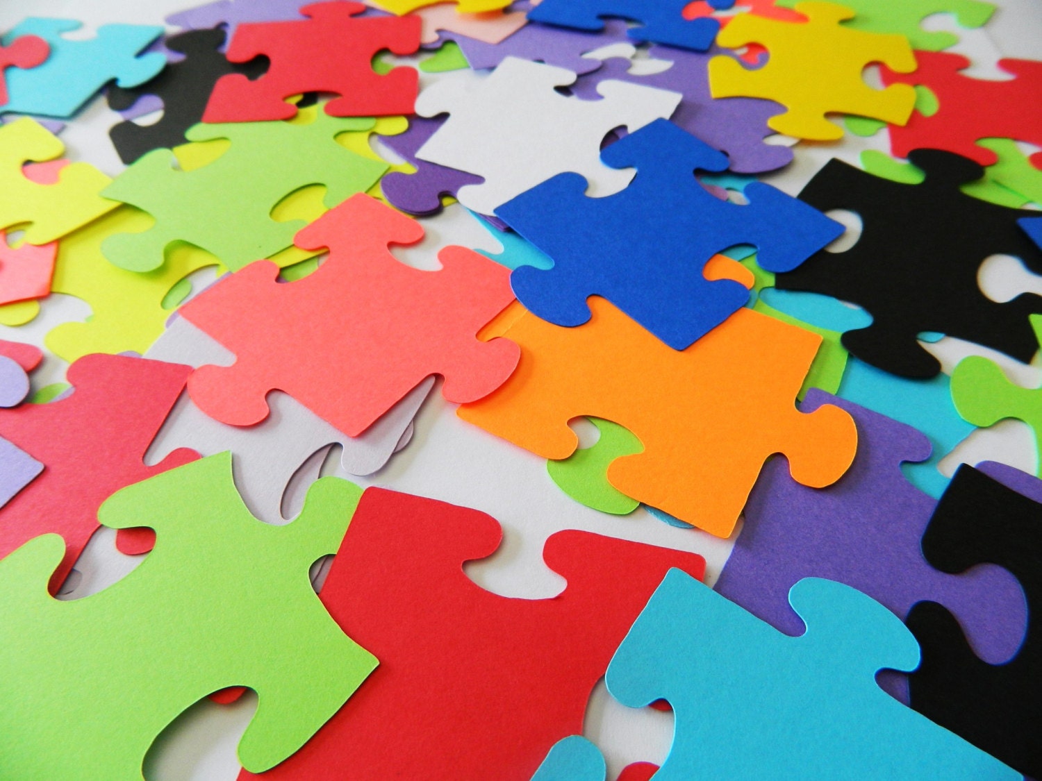 Missing Piece Puzzle Table Scatter / Puzzle Pieces / Wedding - Etsy
