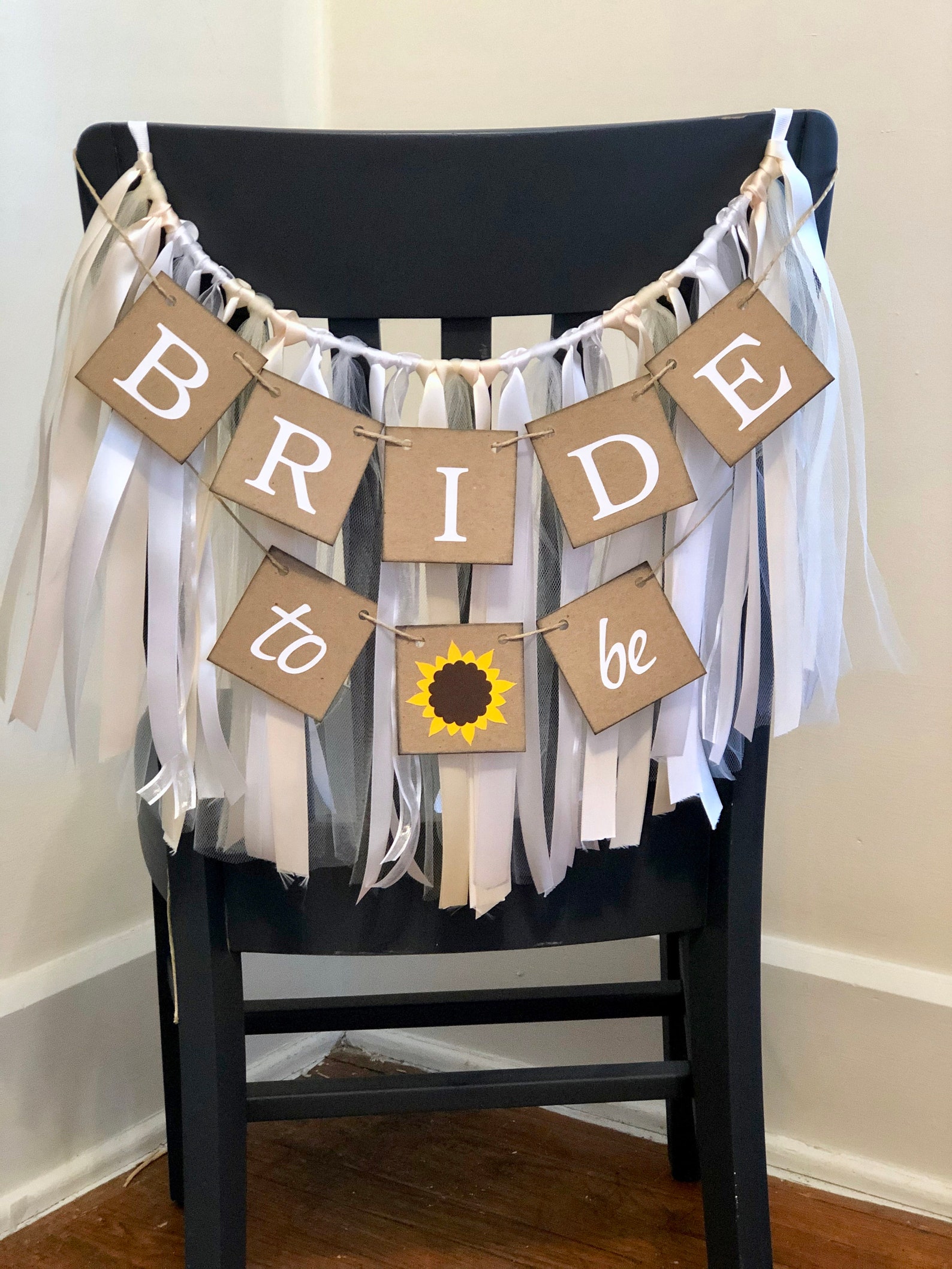 Sunflower Bride to Be Chair Banner: Bridal Shower Decor - Etsy