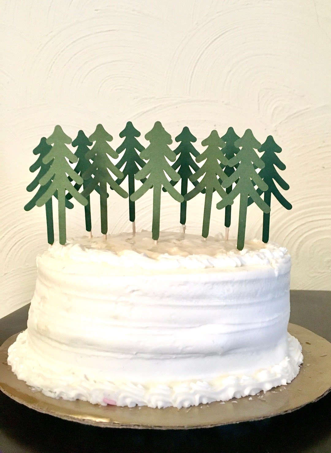 Evergreen Tree Cupcake Toppers: Camping 1st Birthday Party - Etsy