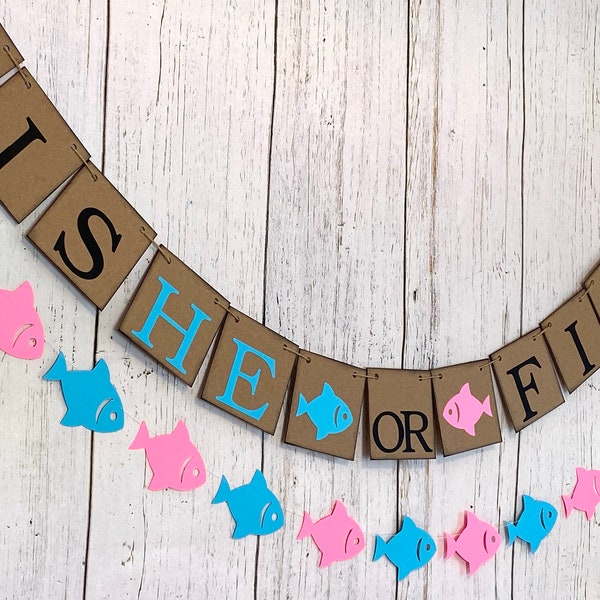 Fish or Fishshe Gender Reveal Sign - Etsy