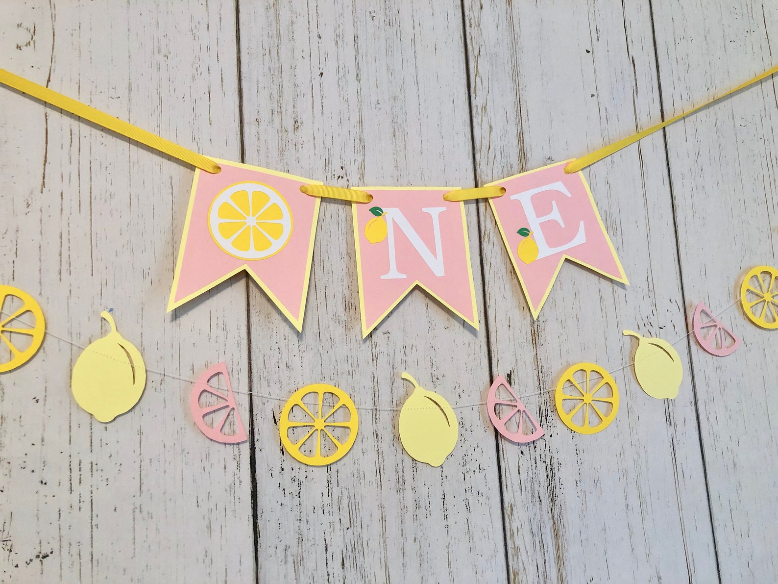 Lemon First Birthday Decor High Chair Decorations Lemonade - Etsy