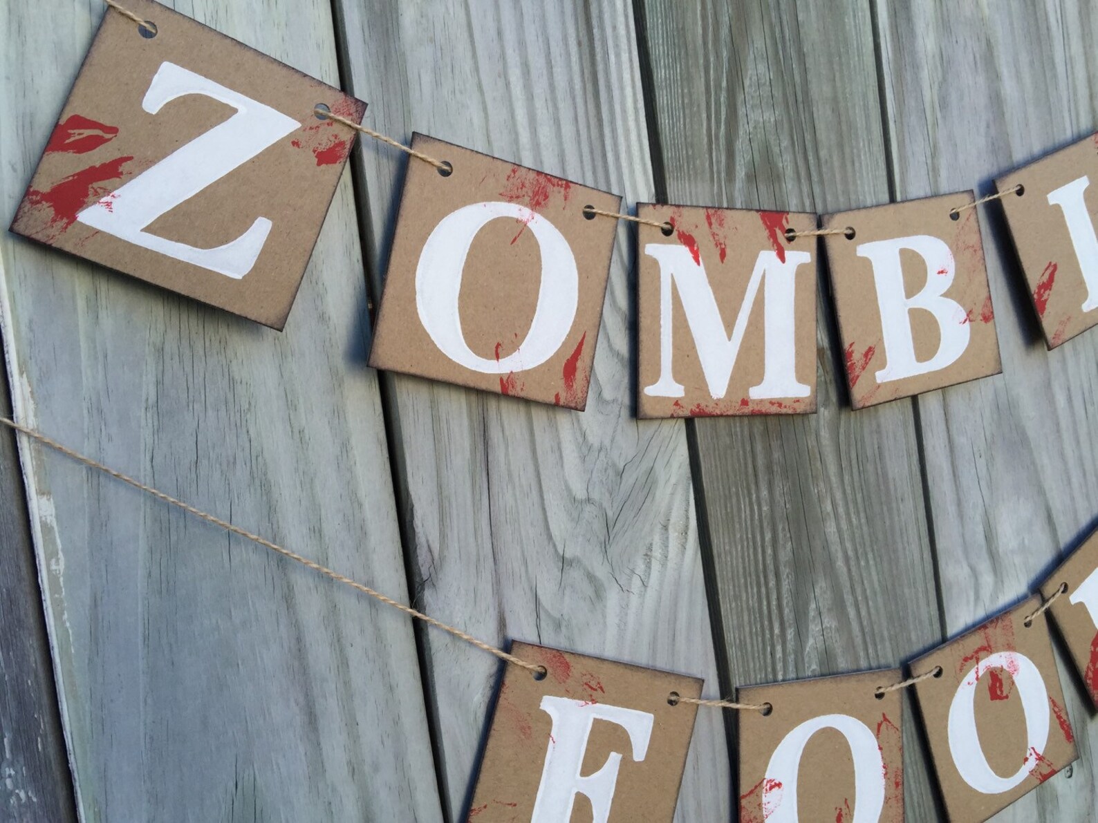 Halloween Decorations Zombie Banner Halloween Party Decor - Etsy