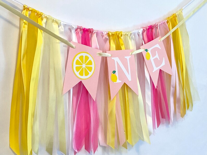 Lemon First Birthday Decorations High Chair Tutu Lemon ONE - Etsy