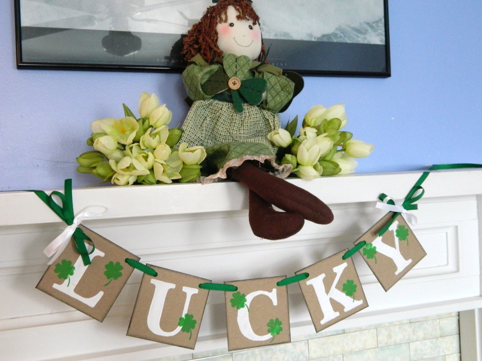 St Patrick's Day Decorations LUCKY St Patrick's Day | Etsy