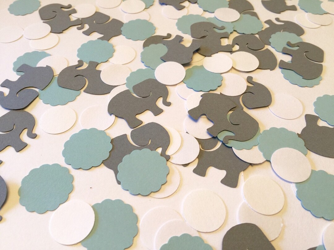 Elephant Baby Shower Decorations / Elephant Confetti Boy or Girl ...