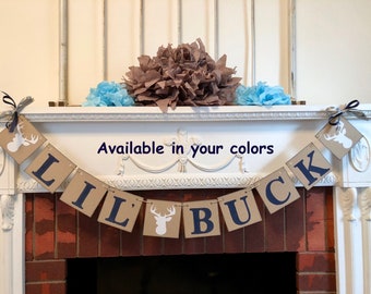 Lil Buck First Birthday Decor Oh Deer Baby Shower Garland | Etsy