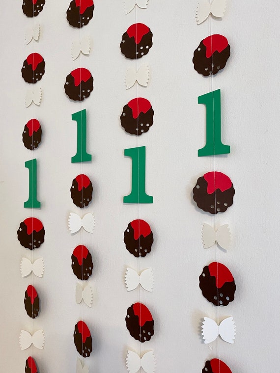 Meatball First Birthday Decorations Little Meatball Backdrop - Etsy