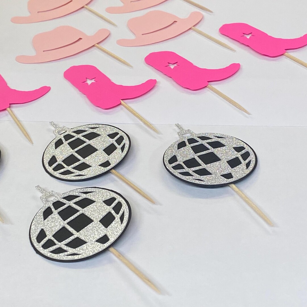 Disco Cowgirl Themed Birthday Decorations , Pink 1st Rodeo Birthday ...
