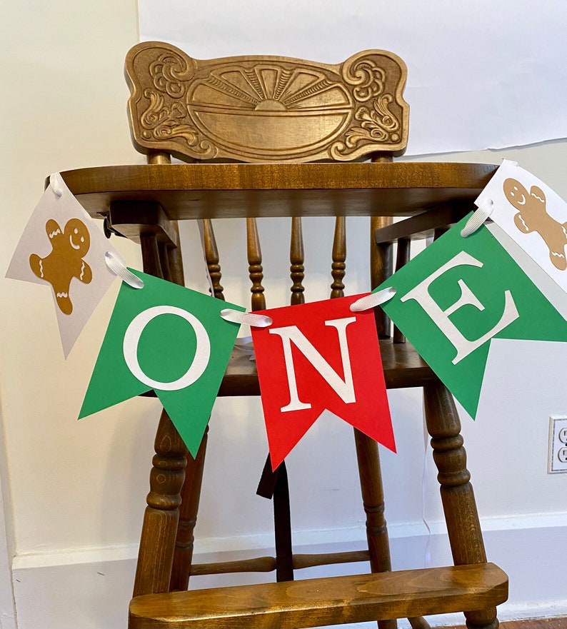 Gingerbread 1st Birthday Decorations Christmas First - Etsy