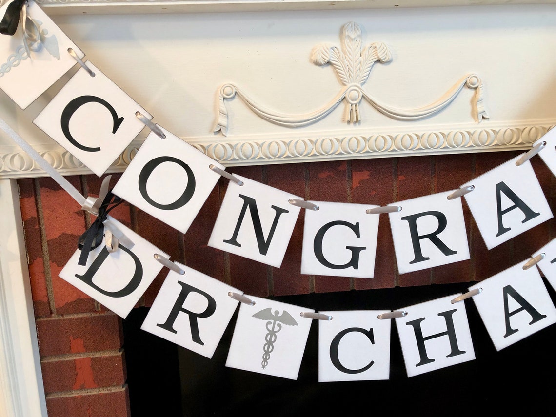 Doctor Graduation Banner Medical Graduation Decoration - Etsy