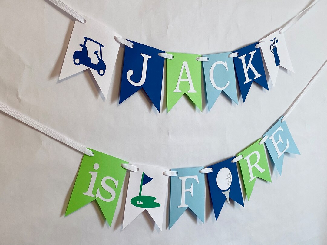Golf 4th Birthday Banner: "fore" Birthday Decorations - Etsy