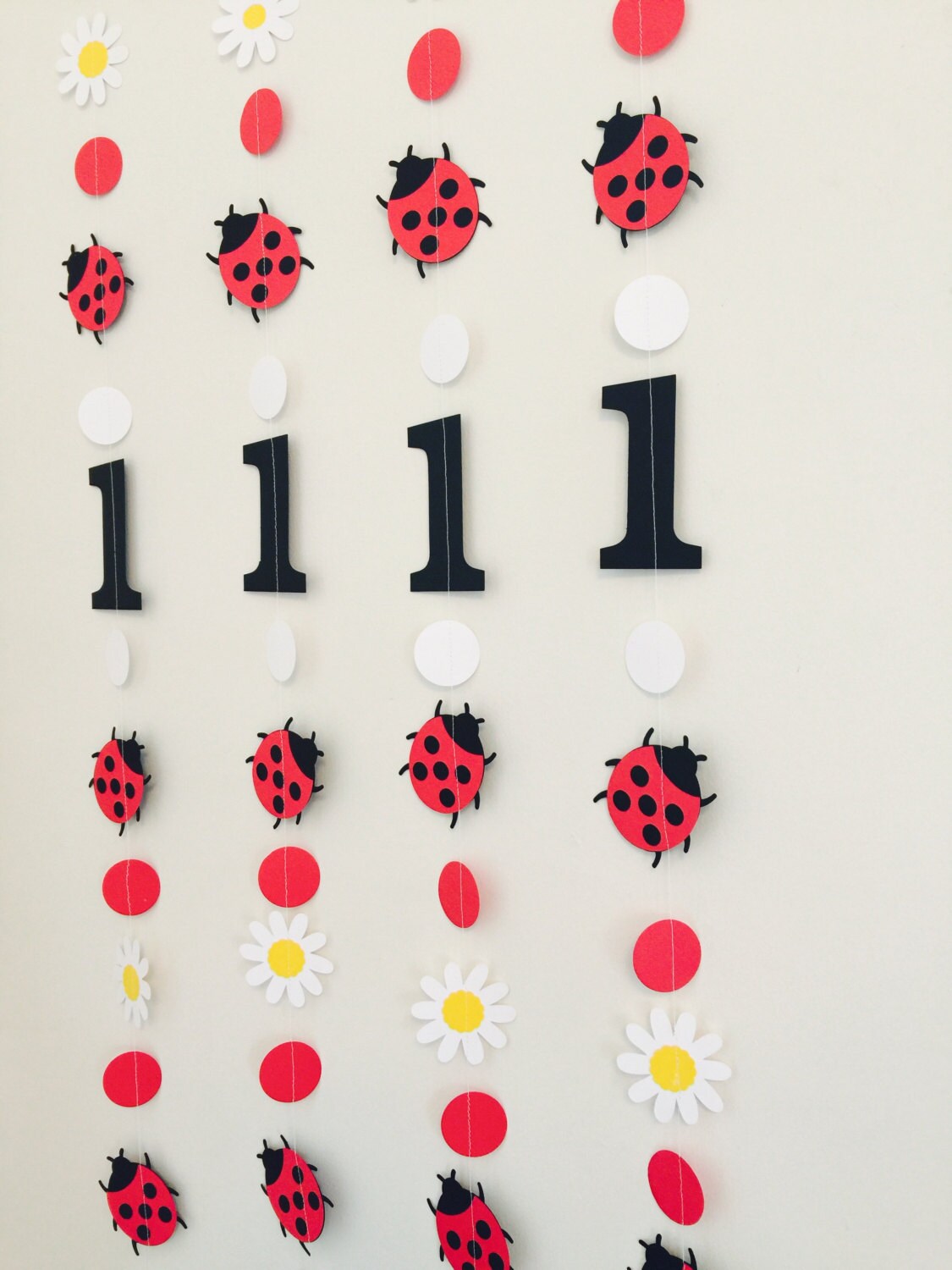 Ladybug First Birthday Decorations 1st Birthday Garland - Etsy