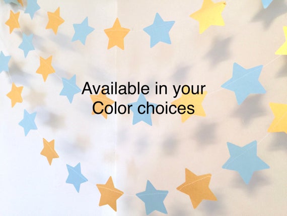 Twinkle Twinkle Little Star 1st Birthday Decorations - Blue Gold Baby ...