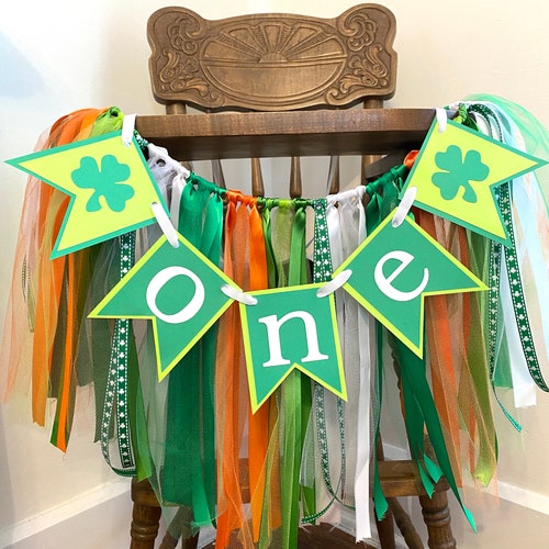 St Patricks Day Birthday Banner Irish Birthday Banner Green | Etsy
