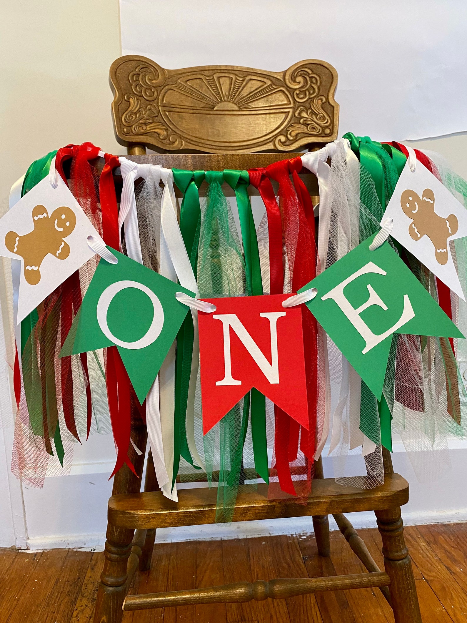 Gingerbread 1st Birthday Decorations Christmas First - Etsy