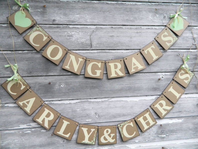 Engagement Party Decorations Congrats Banner Graduation | Etsy