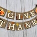 Thanksgiving Decorations Give Thanks Banner Rustic Fall - Etsy